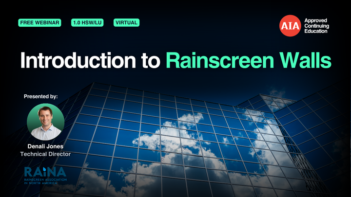 Webinar | Introduction to Rainscreen Walls